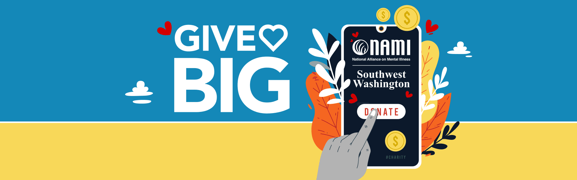 NAMI SW WA GiveBig 2023 Home Page Banner - NAMI Southwest Washington